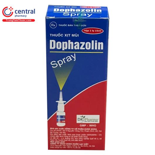 Thuốc Dophazolin Spray 15ml: Công dụng, liều dùng, cách dùng hiệu quả