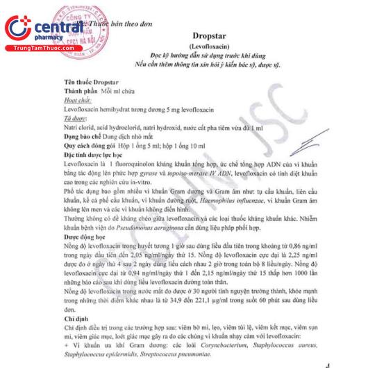 [CHÍNH HÃNG] Thuốc nhỏ mắt Dropstar 10ml - Cách dùng hiệu quả