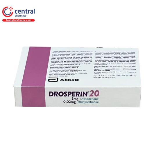 Thuốc Drosperin 20 - Thuốc tránh thai hằng ngày an toàn và hiệu quả