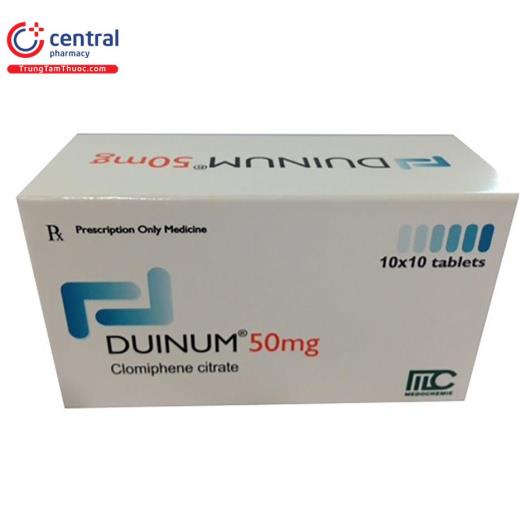 Thuốc Duinum 50mg điều trị rối loạn chức năng buồng trứng