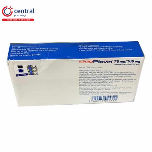 Thuốc DuoPlavin 75mg/100mg - Giải pháp chống huyết khối hiệu quả
