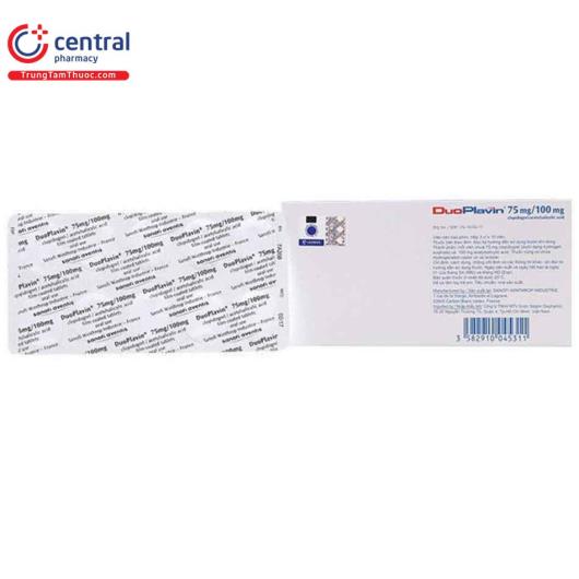 Thuốc DuoPlavin 75mg/100mg - Giải pháp chống huyết khối hiệu quả
