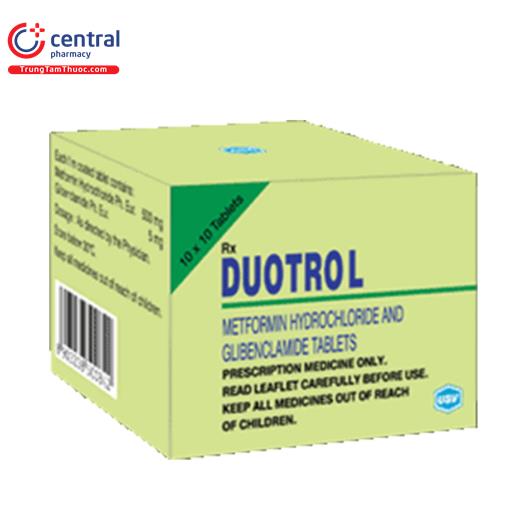 [CHÍNH HÃNG] Thuốc Duotrol 500mg/5mg điều trị tiểu đường type II