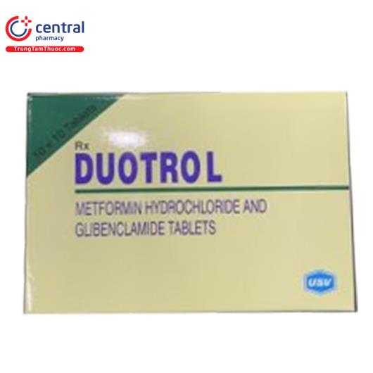 [CHÍNH HÃNG] Thuốc Duotrol 500mg/5mg điều trị tiểu đường type II