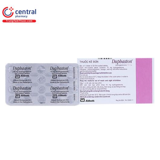 [CHÍNH HÃNG] Thuốc Duphaston 10mg -dưỡng thai & điều trị dọa sảy thai