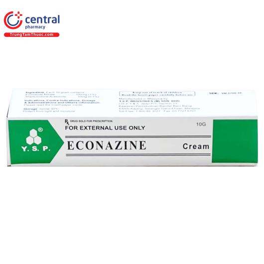 [CHÍNH HÃNG] Thuốc bôi trị viêm da Econazine 10g; tác dụng, giá bán