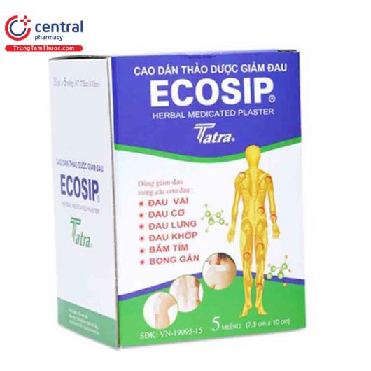[CHÍNH HÃNG] Thuốc Ecosip Plaster "Sheng Chun" giảm đau hiệu quả