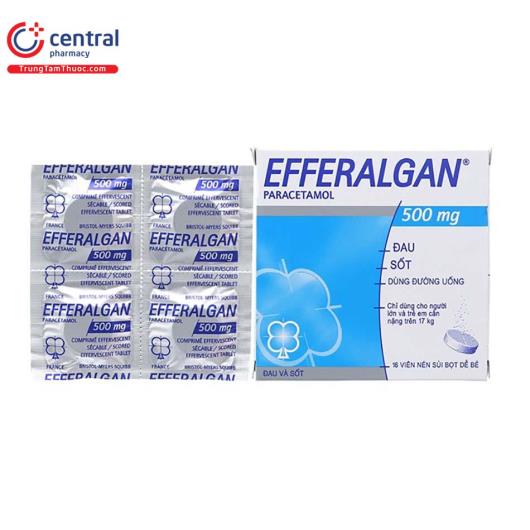 [CHÍNH HÃNG] Thuốc Efferalgan 500mg - viên sủi giảm đau hạ sốt