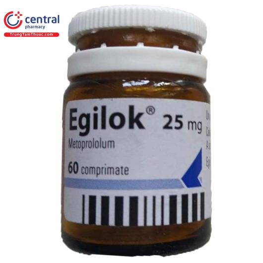 Thuốc Egilok 25mg - Thuốc điều trị Tăng huyết áp, Đau thắt ngực