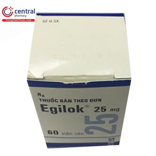 Thuốc Egilok 25mg - Thuốc điều trị Tăng huyết áp, Đau thắt ngực