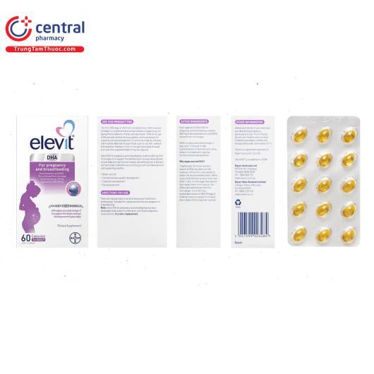 [CHÍNH HÃNG] Thuốc Elevit DHA-Bổ sung Omega 3 cho trẻ thông minh hơn