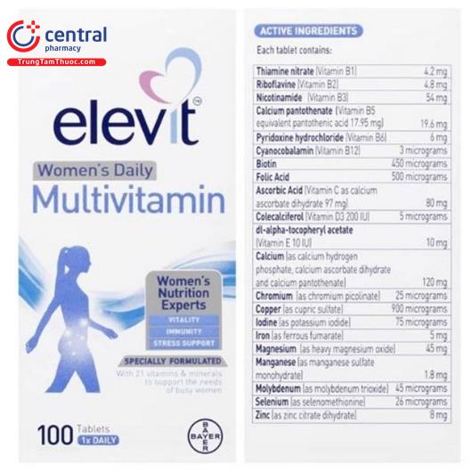 [CHÍNH HÃNG] Elevit Women's Daily Multivitamin bổ sung vitamin