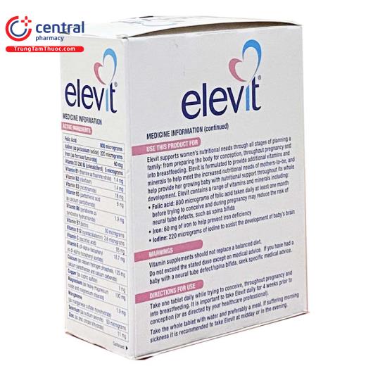Thuốc Elevit Pre-conception & Pregnancy bổ sung Vitamin khoáng chất