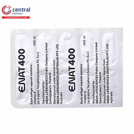 [CHÍNH HÃNG] Thuốc Enat 400 bổ sung Vitamin E duy trì làn da khỏe đẹp