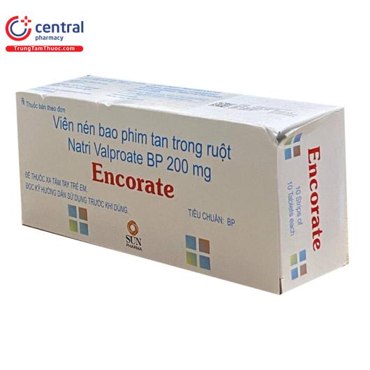 [CHÍNH HÃNG] Thuốc Encorate 200mg điều trị động kinh cục bộ