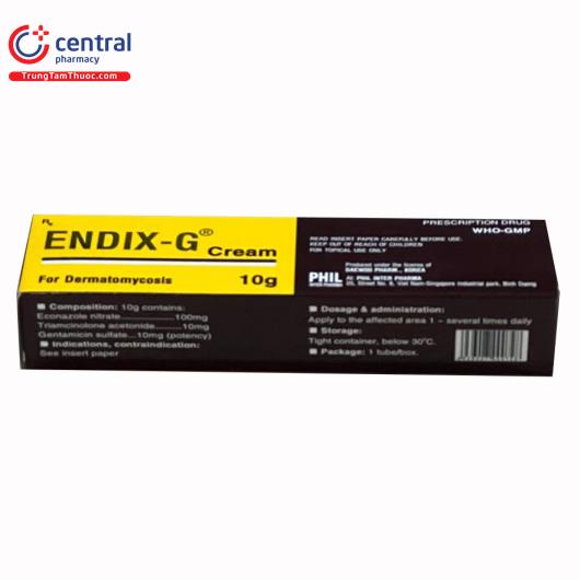 Thuốc Endix-G Cream 10g - Điều trị nấm da , viêm da cơ địa
