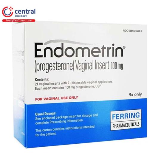 [CHÍNH HÃNG] Thuốc Endometrin - Điều trị vô sinh, dọa sảy thai