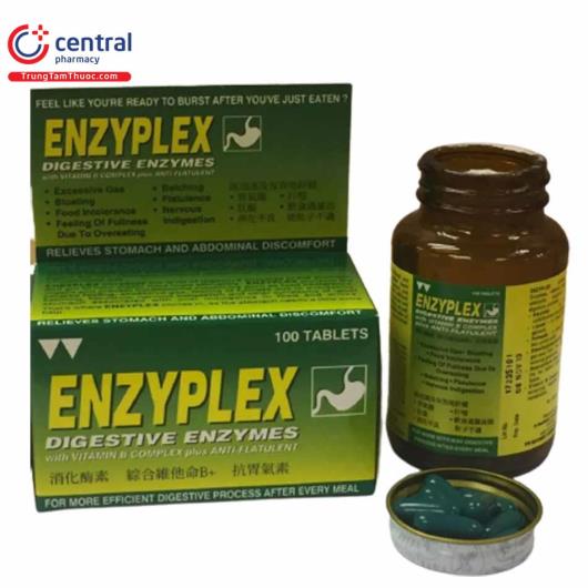 Thuốc Enzyplex (lọ 100 viên) điều trị rối loạn tiêu hoá