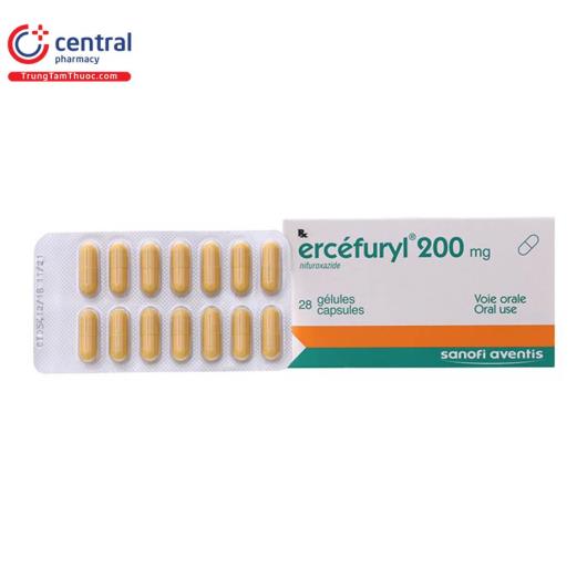 Thuốc Ercefuryl 200mg - thuốc điều trị tiêu chảy cấp giá bao nhiêu?