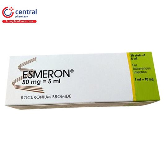 [CHÍNH HÃNG] Thuốc Esmeron - gây mê toàn thân: cách dùng, chỉ định