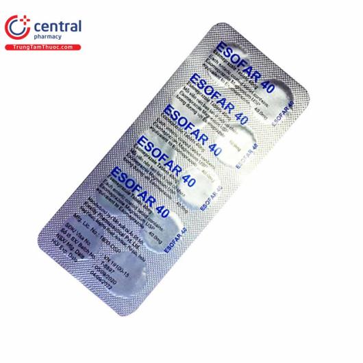 [CHÍNH HÃNG] Thuốc Esofar 40 điều trị trào ngược dạ dày - thực quản