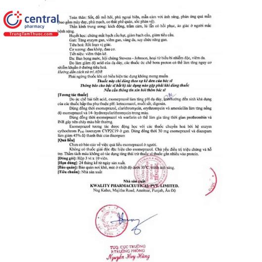 [CHÍNH HÃNG] Thuốc Esofar 40 điều trị trào ngược dạ dày - thực quản