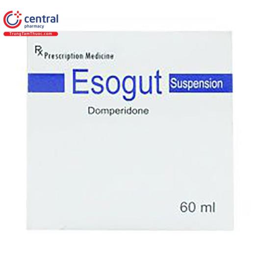 Thuốc Esogut Suspension - Thuốc trị đầy bụng, trào ngược dạ dày