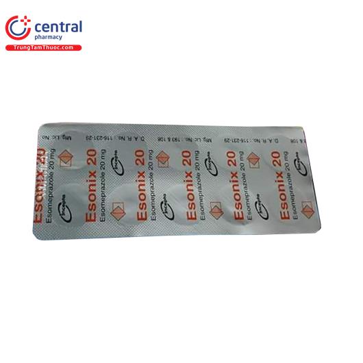[CHÍNH HÃNG] Thuốc Esonix 20mg điều trị trào ngược dạ dày thực quản