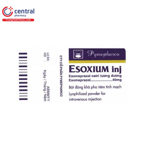 [CHÍNH HÃNG] Thuốc Esoxium Inj 40mg điều trị bệnh trào ngược dạ dày ...
