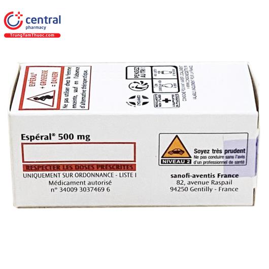 [CHÍNH HÃNG] Thuốc cai rượu Esperal 500mg: cách dùng, giá bán