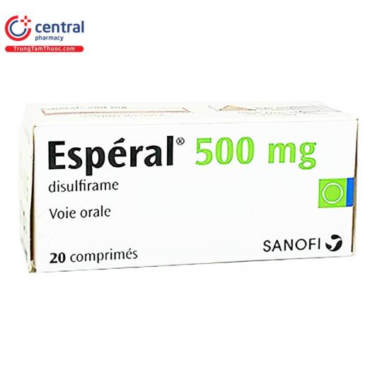 [CHÍNH HÃNG] Thuốc cai rượu Esperal 500mg: cách dùng, giá bán