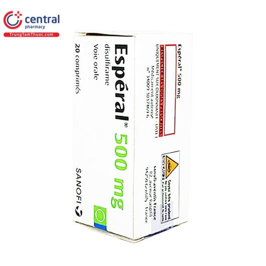[CHÍNH HÃNG] Thuốc cai rượu Esperal 500mg: cách dùng, giá bán
