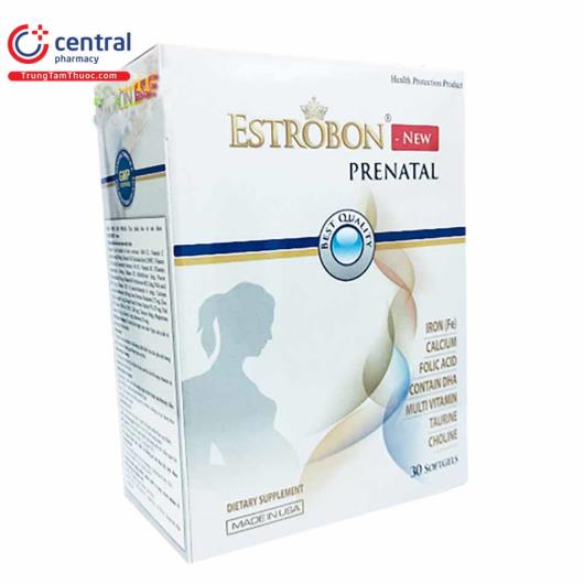 Thuốc Estrobon Prenatal New bổ sung dưỡng chất, giảm ốm nghén