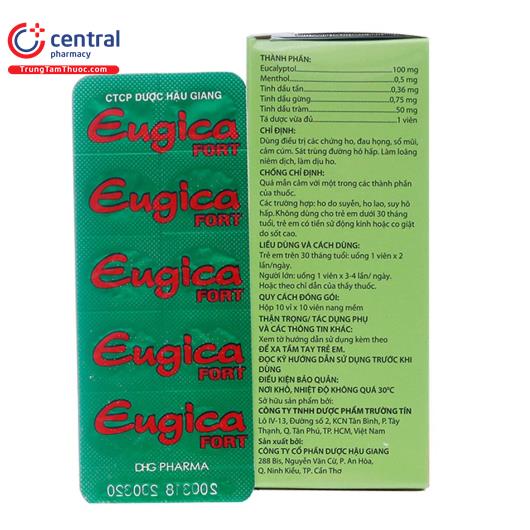 [CHÍNH HÃNG] Thuốc Eugica Fort DHG (Eugica đỏ) đặc trị ho