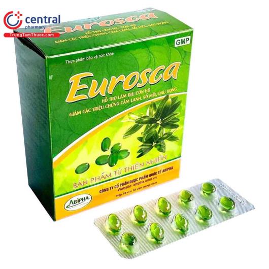 [CHÍNH HÃNG] Thuốc Eurosca xanh - Làm dịu ho, ngứa rát cổ họng