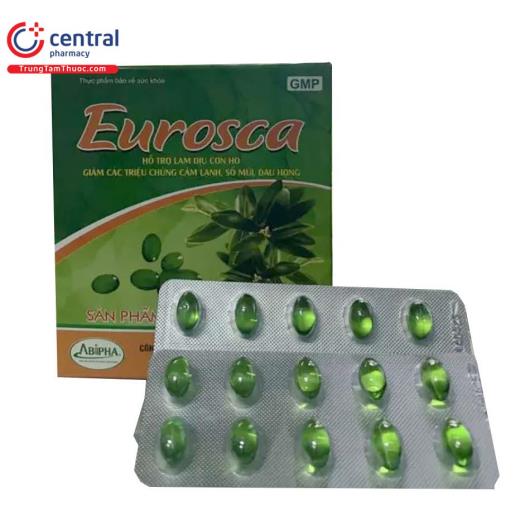 [CHÍNH HÃNG] Thuốc Eurosca xanh - Làm dịu ho, ngứa rát cổ họng