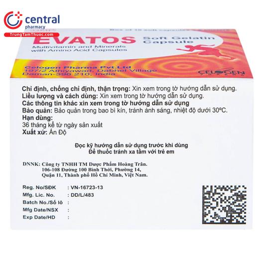 [CHÍNH HÃNG] Thuốc Evatos -Bổ sung vitamin và khoáng chất.