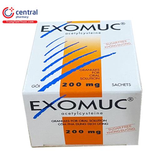 [CHÍNH HÃNG] Thuốc Exomuc 200mg điều trị viêm phổi, viêm phế quản