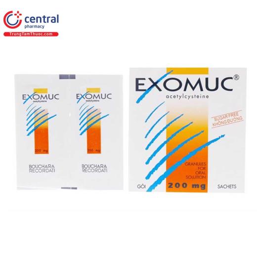 [CHÍNH HÃNG] Thuốc Exomuc 200mg điều trị viêm phổi, viêm phế quản