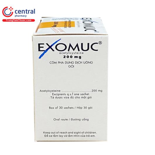 [CHÍNH HÃNG] Thuốc Exomuc 200mg điều trị viêm phổi, viêm phế quản