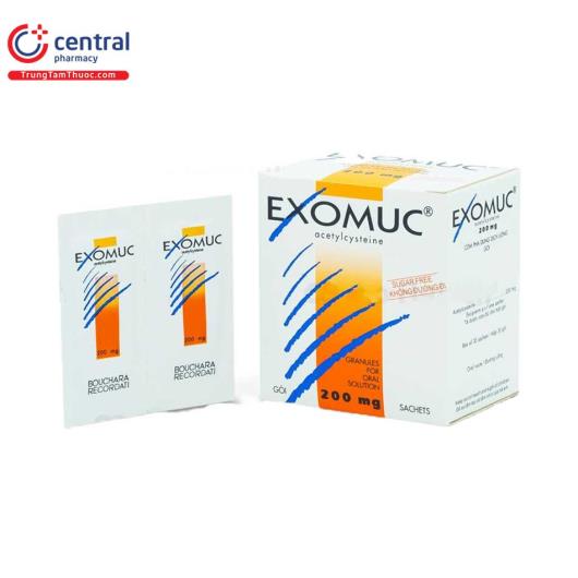 [CHÍNH HÃNG] Thuốc Exomuc 200mg điều trị viêm phổi, viêm phế quản