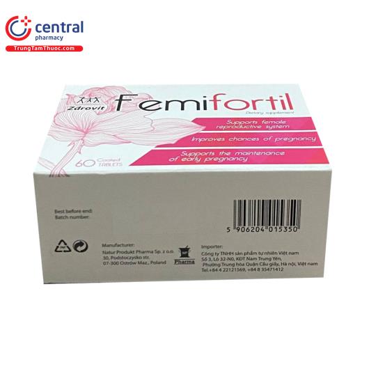 Thuốc Femifortil tăng cường khả năng sinh sản cho nữ giới