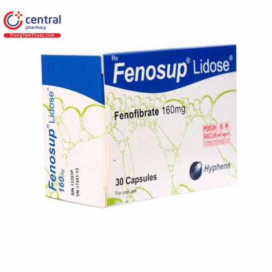 [CHÍNH HÃNG] Thuốc Fenosup Lidose 160 mg - Thuốc hạ mỡ máu hiệu quả