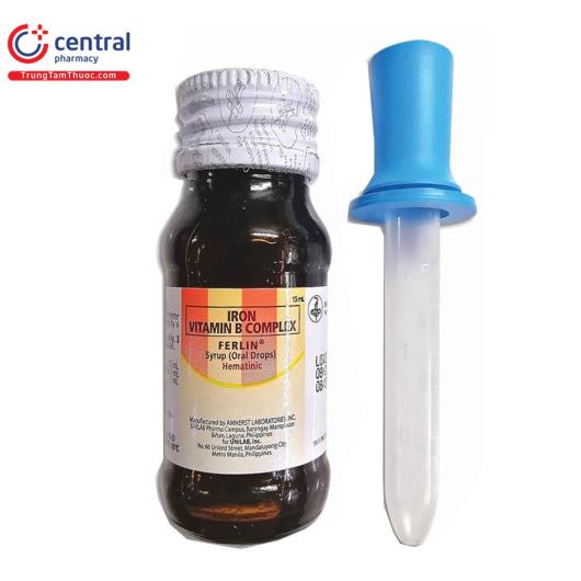 [CHÍNH HÃNG] Thuốc Ferlin Drops 15ml cung cấp vitamin, khoáng chất