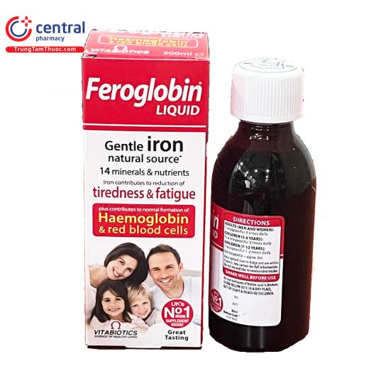 [CHÍNH HÃNG] Thuốc sắt dạng nước Feroglobin Liquid 200ml