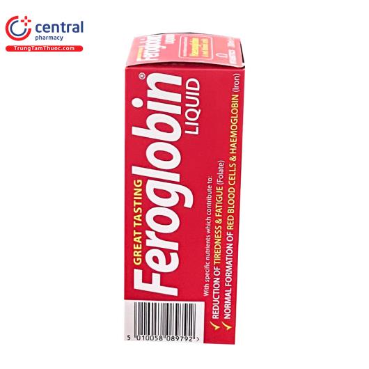 [CHÍNH HÃNG] Thuốc sắt dạng nước Feroglobin Liquid 200ml