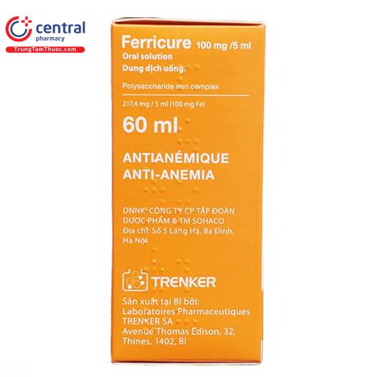 Thuốc Ferricure 100mg/5ml sử dụng trong điều trị các bệnh thiếu máu