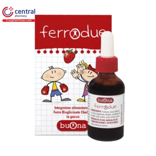 [CHÍNH HÃNG] Buona Ferrodue - bổ sung sắt, không gây táo bón