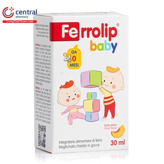 [CHÍNH HÃNG] Thuốc Ferrolip Baby bổ sung sắt cho trẻ thiếu máu