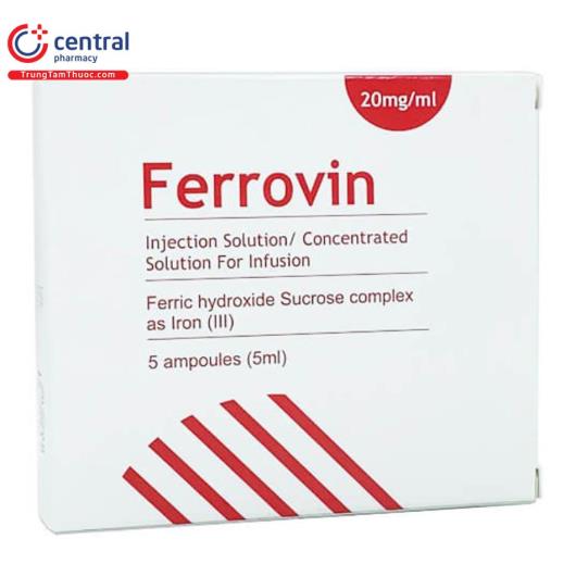 [CHÍNH HÃNG] Thuốc Ferrovin 100mg/5ml - Phòng và điều trị thiếu máu